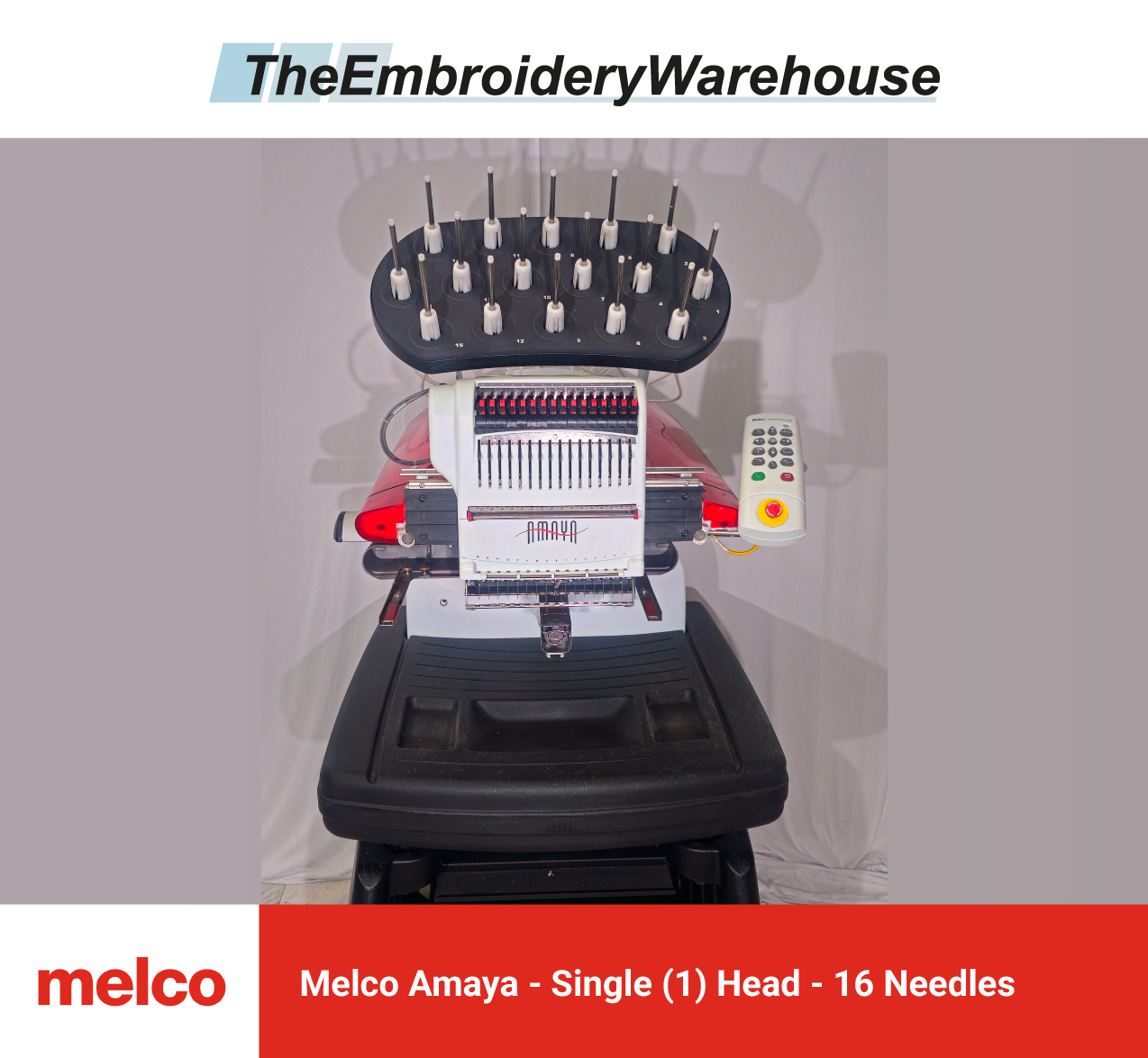 Melco EMT16 - Single Head - 10 Needles - Commercial Embroidery Machine