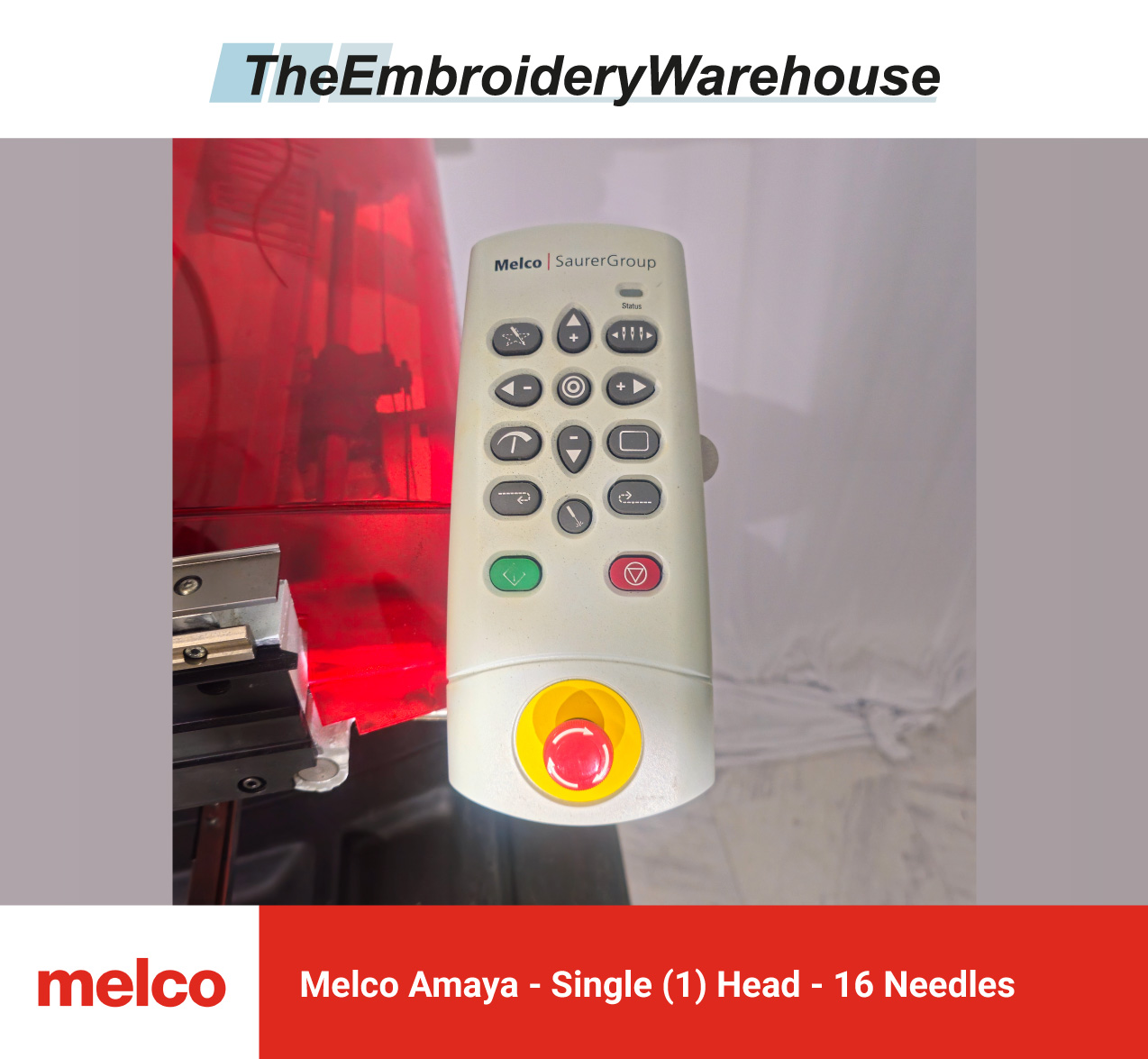 Melco EMT16 - Single Head - 10 Needles - Commercial Embroidery Machine