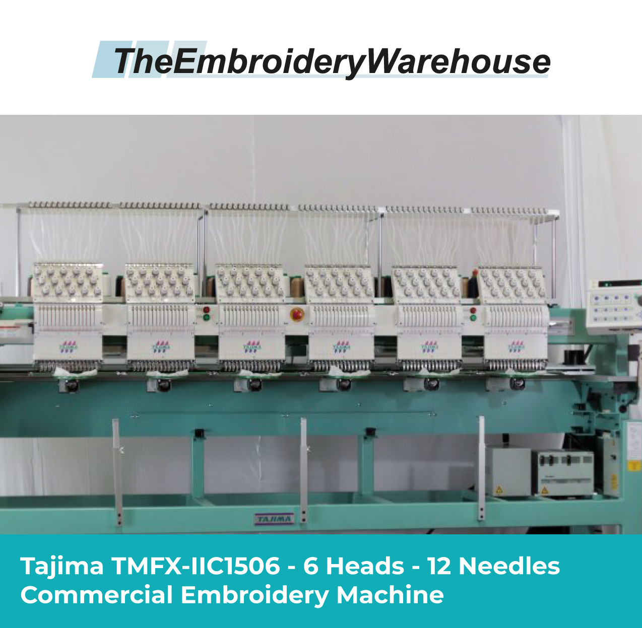 USED Tajima TMFX-IIC1506 12 Needles - 6 Heads