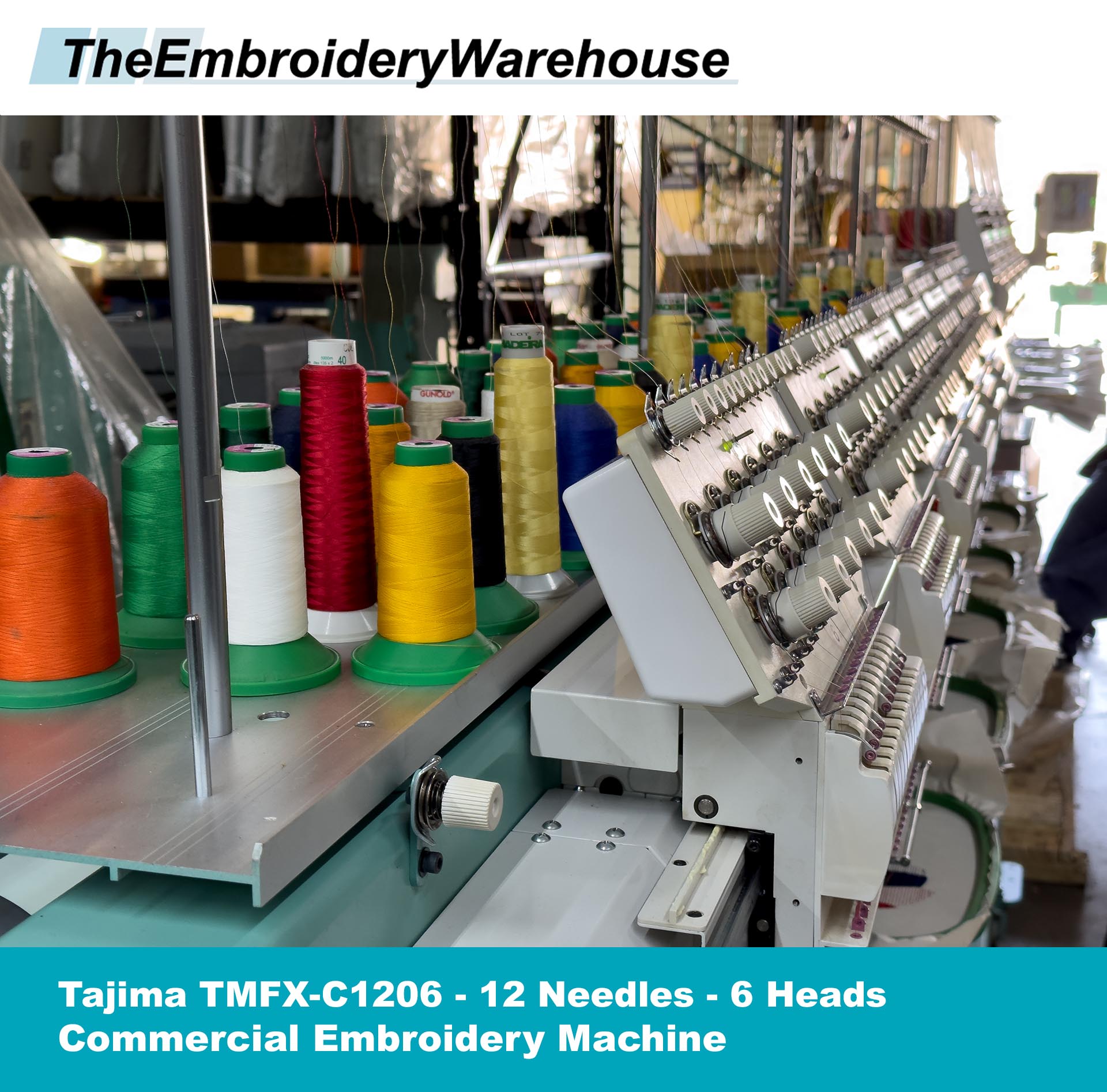 USED Tajima TMFX-C1206 - 12 Needles - 6 Heads