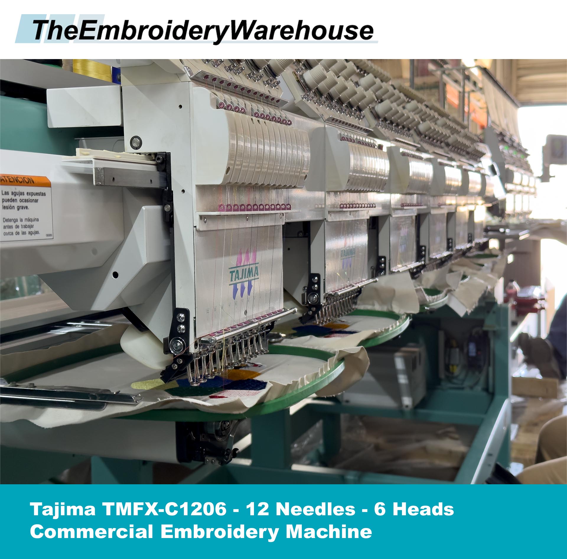 USED Tajima TMFX-C1206 - 12 Needles - 6 Heads