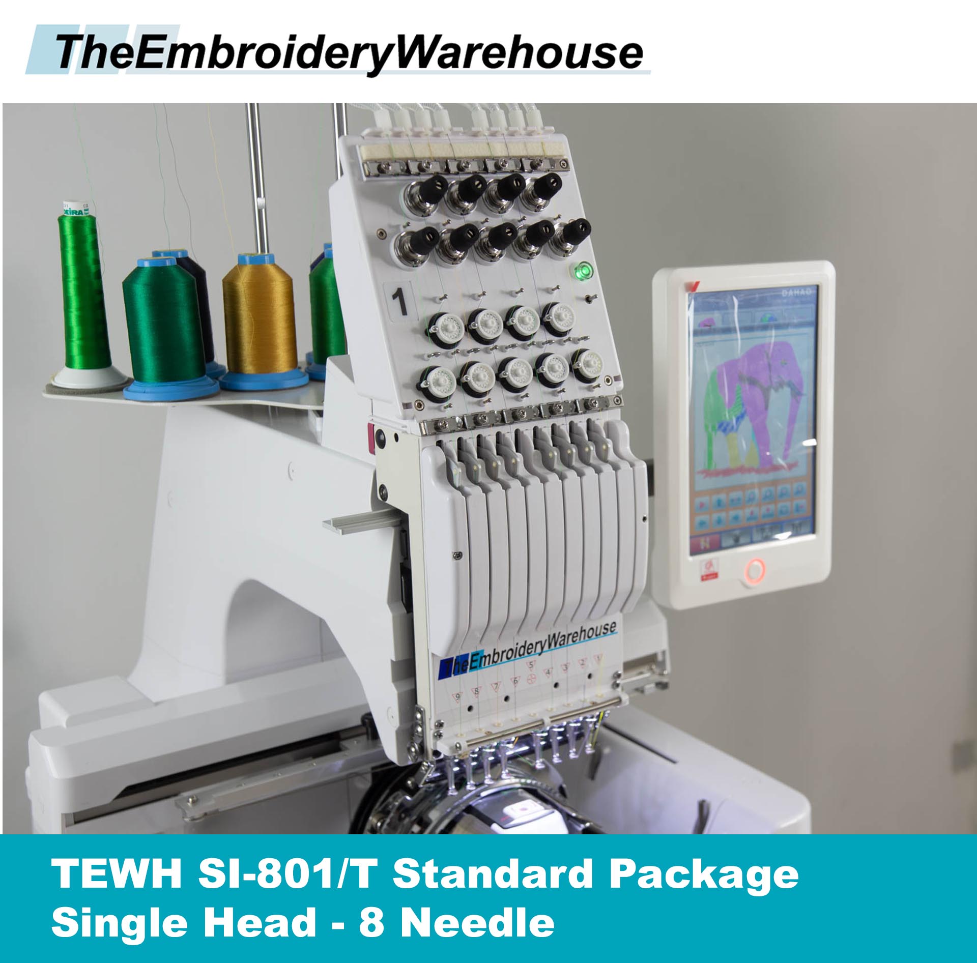 TEWH SI-801/T Standard Package - Single Head - 8 Needle - NEW (Year 2021)