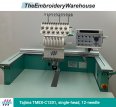 Tajima TMEX-C1201 - Single Head - 12 Needles - Commercial Embroidery Machine