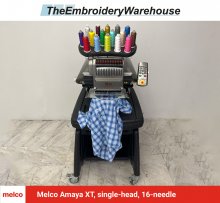 Melco Amaya XTS - Single Head - 16 Needles - Commercial Embroidery Machine