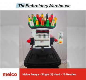 Melco EMT16 - Single Head - 10 Needles - Commercial Embroidery Machine