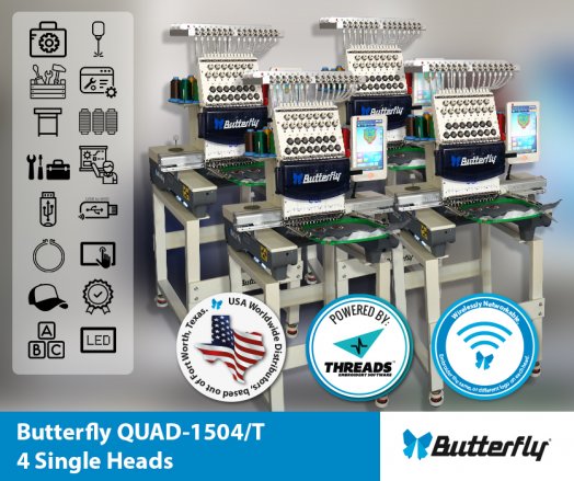 ButterFly Commercial Embroidery Equipment
