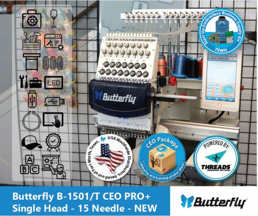 ButterFly Commercial Embroidery Equipment