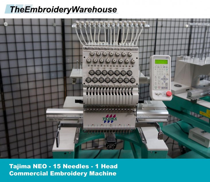 Tajima NEO - 1 Head - 15 Needles - Commercial Embroidery Machine